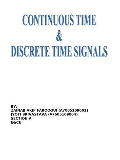 cts dts pdf discrete time and continuous time mathematical analysis