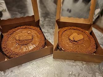 ONE MORE 10inch Natural Kraft Bakery Pie Boxes With PVC Windows Large