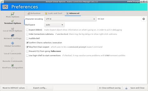 Convenient Use Of Terminal Windows With Asbrú Connection Manager Linux