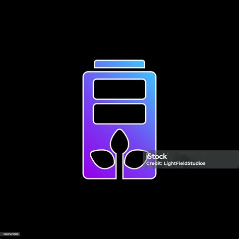 Ikon Vektor Gradien Biru Baterai Ilustrasi Stok Unduh Gambar Sekarang