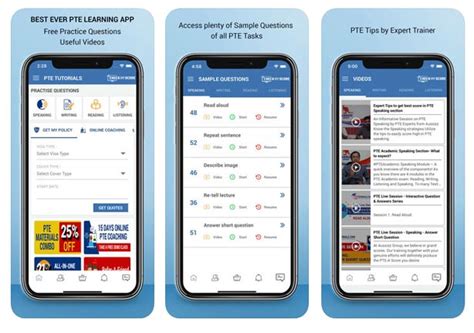 which is the best mobile app for pte practice