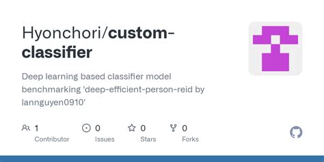 Github Hyonchoricustom Classifier Deep Learning Based Classifier