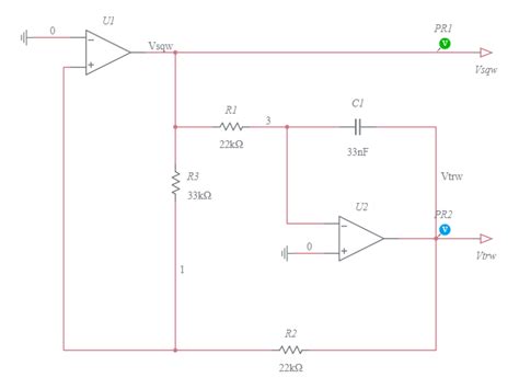 Op Square And Triangular Wave Oscillator Multisim Live