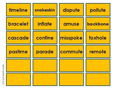 2 Syllable Vce Score 4 Game By In Your Corner Tpt