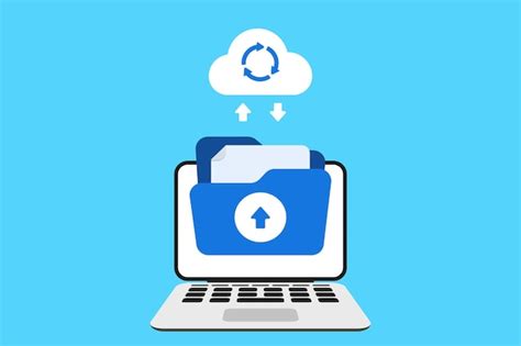 Premium Vector Upload Document File Transfer Concept Backup Data