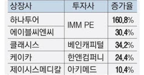 사모펀드 인수 상장사 성적표 희비