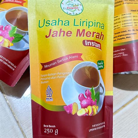 Jual Jahe Merah Instan Liripina Smexpo Pertamina