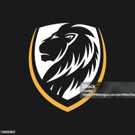 사자 로고 벡터 디자인 일러스트 레이터 빈티지 럭셔리 사자 머리 로고 디자인 템플릿 추상 사자 방패 로고 벡터 디자인 0명에 대한 스톡 벡터 아트 및 기타 이미지 Istock