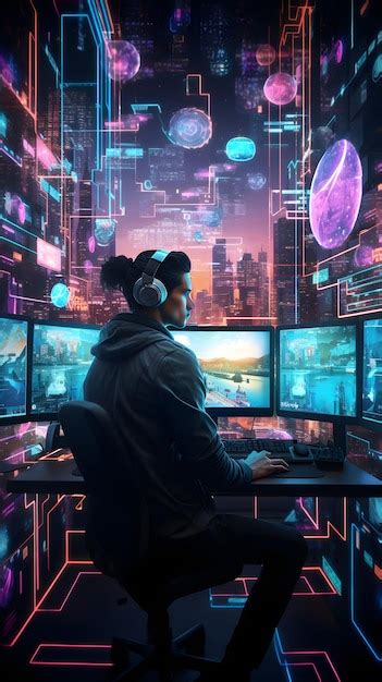 Futuristic Interaction Between Human And Artificial Intelligence In A Digital Workspace