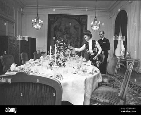 Crown Princess Sonja Candles Lights On The Dining Table Photo Hi Res