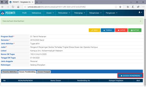 tutorial input data aktifitas mahasiswa di laporan feeder pddikti