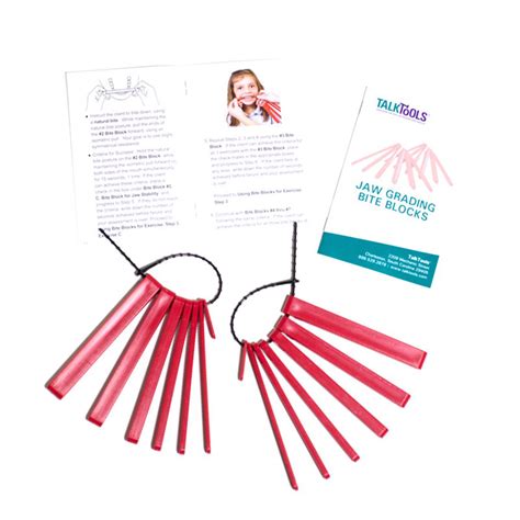 Jaw Grading Bite Blocks Red Therapy Resources Llp