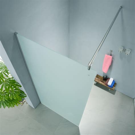 Frosted Frameless Shower Door Walk In Shower Screen China Glass
