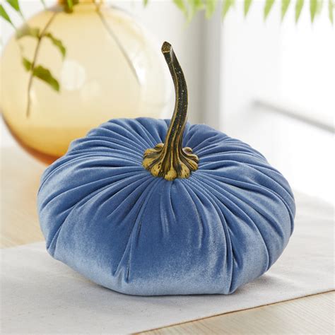 Extra Large Velvet Pumpkin Slate Blue Your Hearts Content