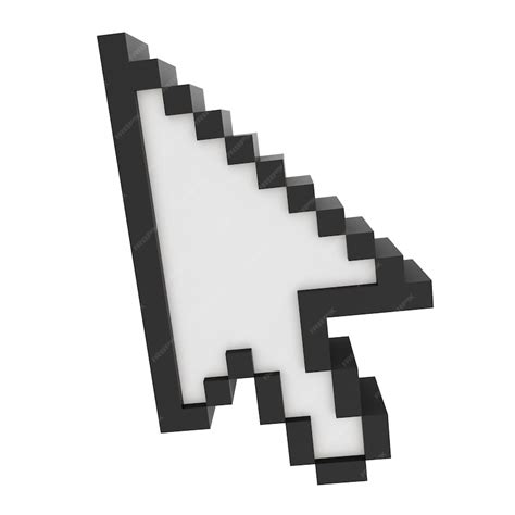 Premium Photo Pixelated Cursor