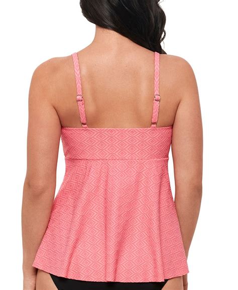 Swim Solutions Womens Textured Underwire Tankini Top Created For Macy