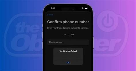 fix verification failed could not send code to phone number the mac