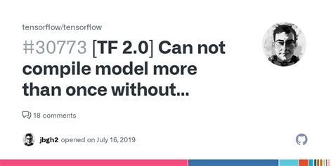 Tf 20 Can Not Compile Model More Than Once Without Running Out Of