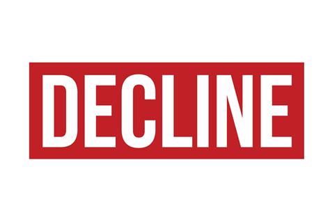 Decline Rubber Stamp 16876332 Vector Art At Vecteezy