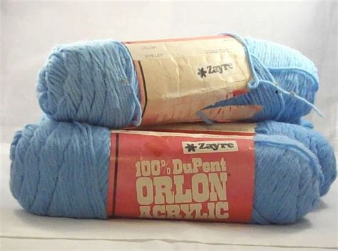 Yarn By Zayre 100 Dupont Orlon Acrylic Color Light Blue And 50 Similar