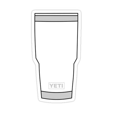 YETI Rambler Cup White Sticker For Sale By Steveskaar Yeti