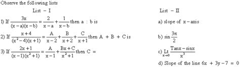 Eamcet Mathematics Algebra Partial Fractions Free Online Tests Mock
