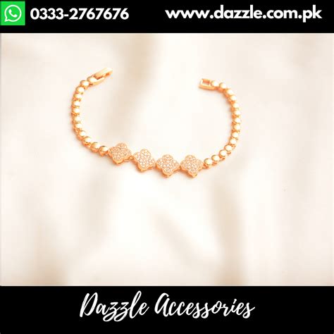 Clover Golden Bracelet Dazzle Accessories