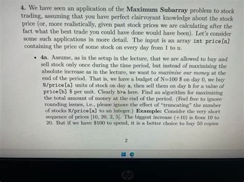 Solved 4 We Have Seen An Application Of The Maximum