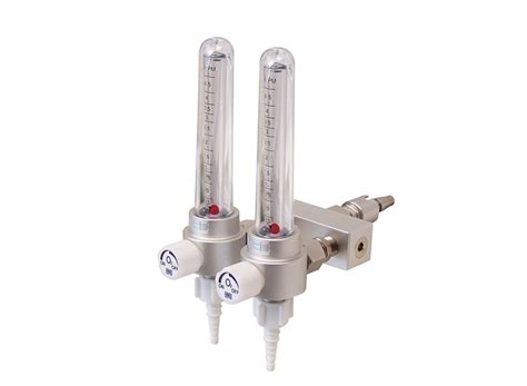 Double Flowmeter On Straight Bar With Bs Probe Mec Medical