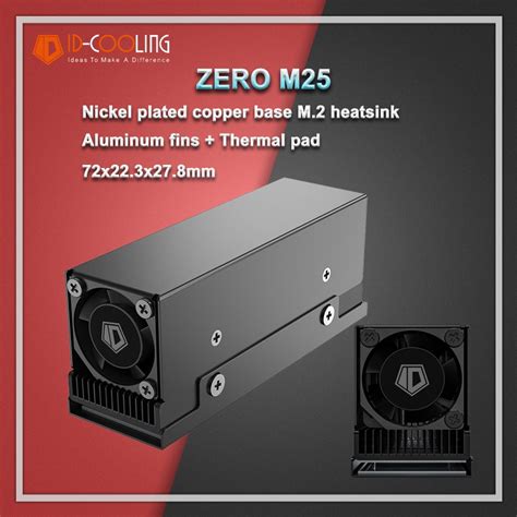 Id Cooling Zero M25 M2 2280 Solid State Cooler Thermal Conductive Nvme