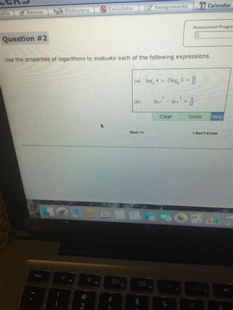 Solved Question Use The Properties Of Logarithms To Chegg