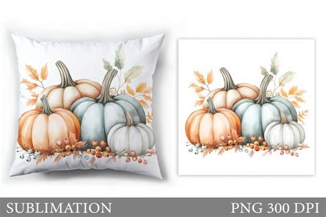 Fall Pumpkin Pillow Design Pumpkin Sublimation 4714145