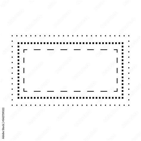 Tracing Rectangle Shape Lines Element For Preschool Kindergarten And