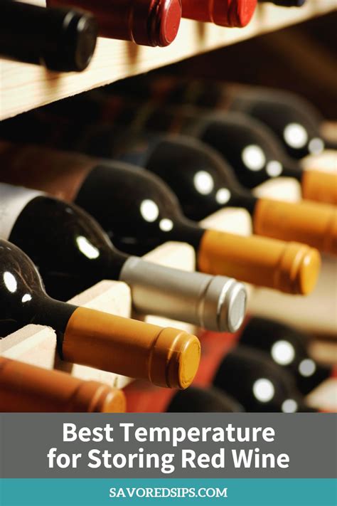 Best Temperature For Red Wine Storage Savored Sips