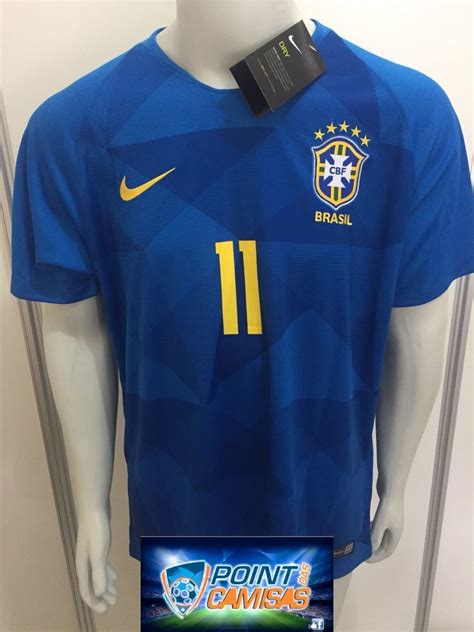Camisa Nike Seleção Brasil Away 2018 P Coutinho 11 Oficial R 180 00