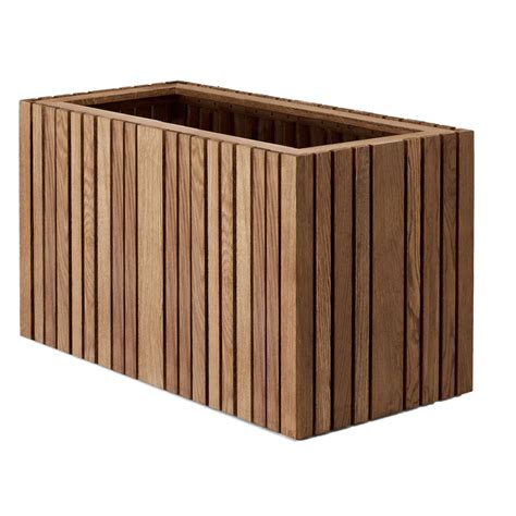Outdoor Natural Wooden Rectangle Planters For Home And Garden