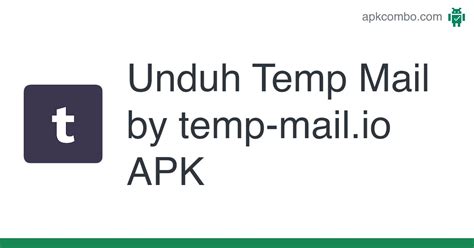 Temp Mail By Temp Mail Io Apk Android App Unduh Gratis
