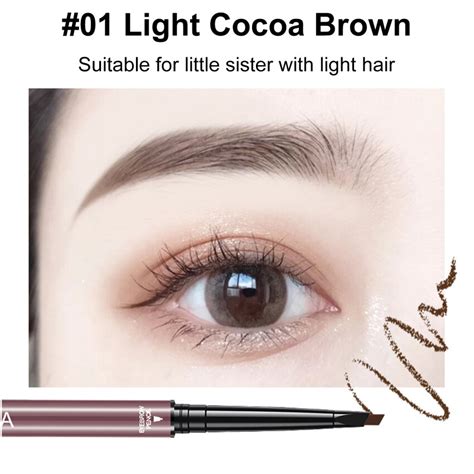 Double Head Super Fine Eyebrow Pencil Tattoo Natural Long Lasting