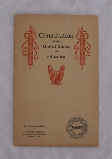 A True Copy Of The Constitution Of The United States Of America Home