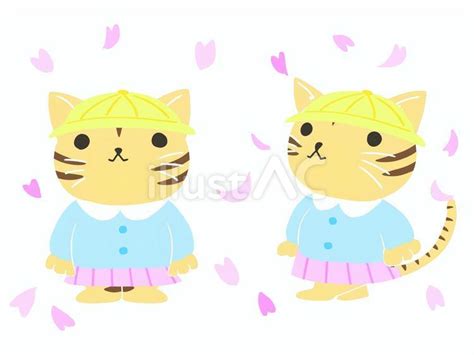 園服を着るちゃとらネコの全身イラストイラスト No 24826549無料イラストフリー素材ならイラストAC