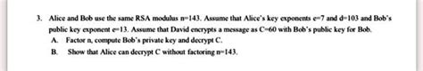 Solved Cryptography Give Me The Algorithm Behind This Exercise Alice
