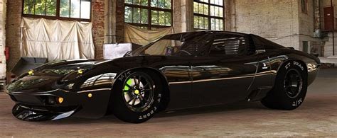 Lamborghini Miura Dragster Looks Like The Devils Work In Quick Rendering Autoevolution