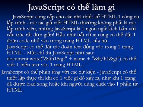 ThuyẾt TrÌnh Javascript Ppt Download