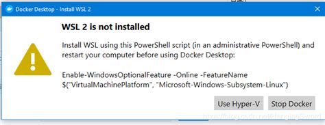 docker安装后启动提示wsl 2 is not installed csdn博客