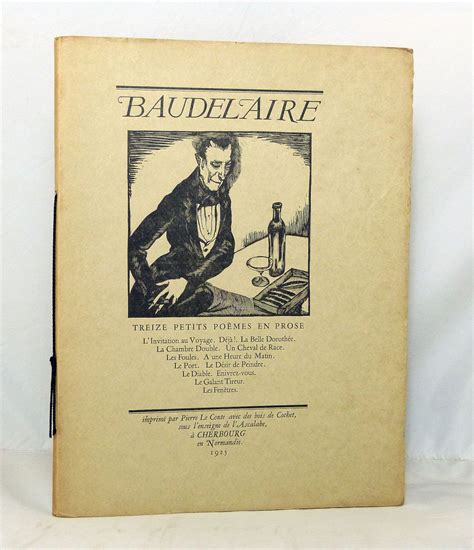 Treize petits poèmes en prose by BAUDELAIRE Charles Broché Librairie KOEGUI
