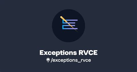 Exceptions Rvce Twitter Instagram Linktree