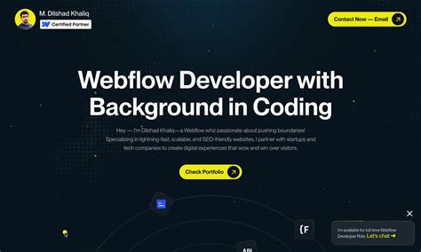 Muhammad Dilshad Khaliq On Linkedin Webflow Portfolio Webdesign