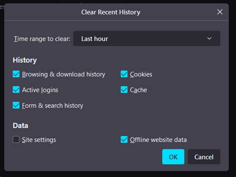 why does firefox delete all my data except only fr mozilla connect