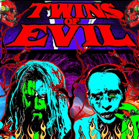 Rob Zombie And Marilyn Manson With Deadly Apples