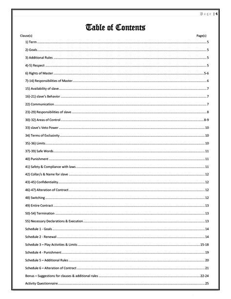 Master Slave Contract Template Williamson